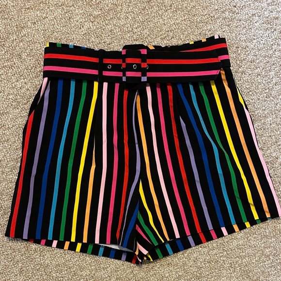 New York & Company | Shorts | New York Company Multicolor Striped ...